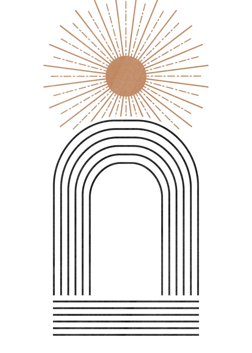 'Arc and the Sun' Poster by Abner Venasquez | Displate