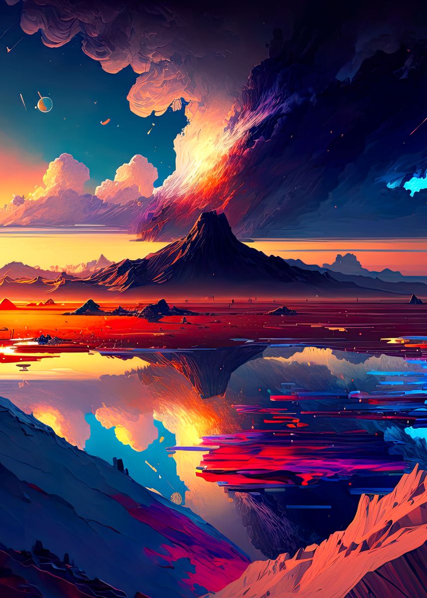 'Most beautiful horizon' Poster by Anamitra | Displate