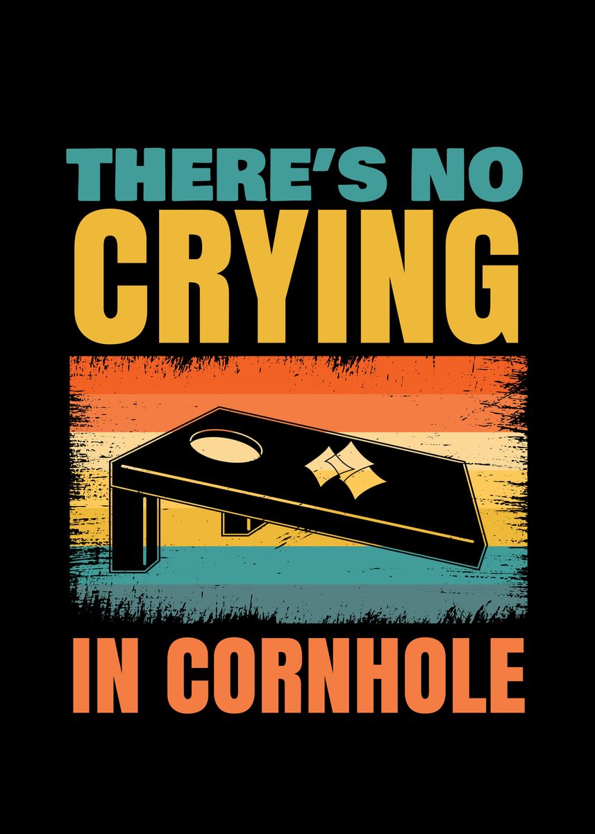 'Theres no Crying in' Poster, picture, metal print, paint by ML Arts ...