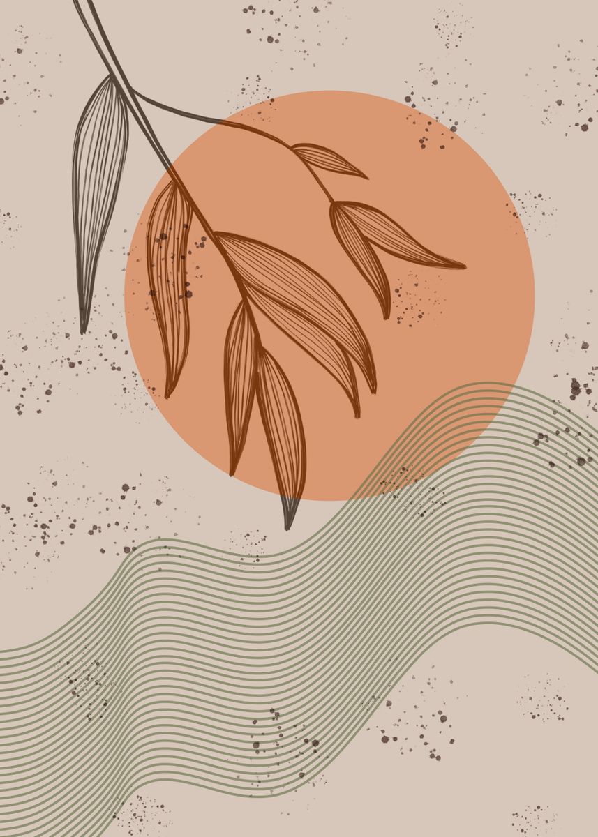 'Sun minimal aesthetic ' Poster, picture, metal print, paint by Aiden ...