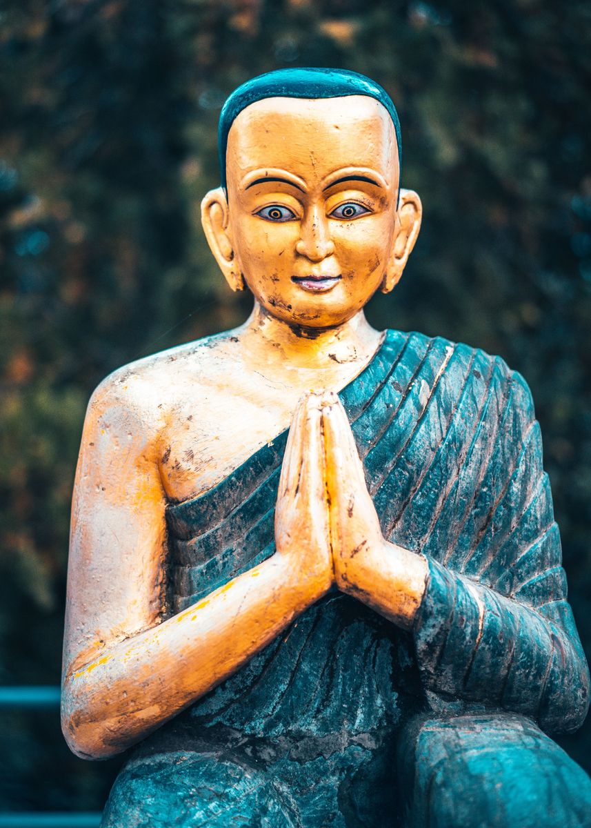 'Buddha Prayer ' Poster, picture, metal print, paint by Sam Brady ...