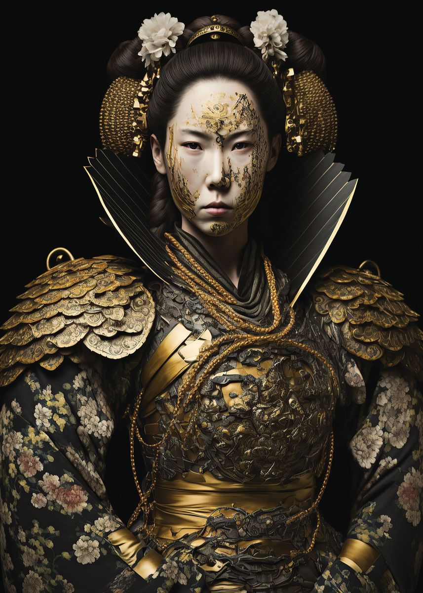 'Japanese Samurai Legend' Poster, picture, metal print, paint by ...
