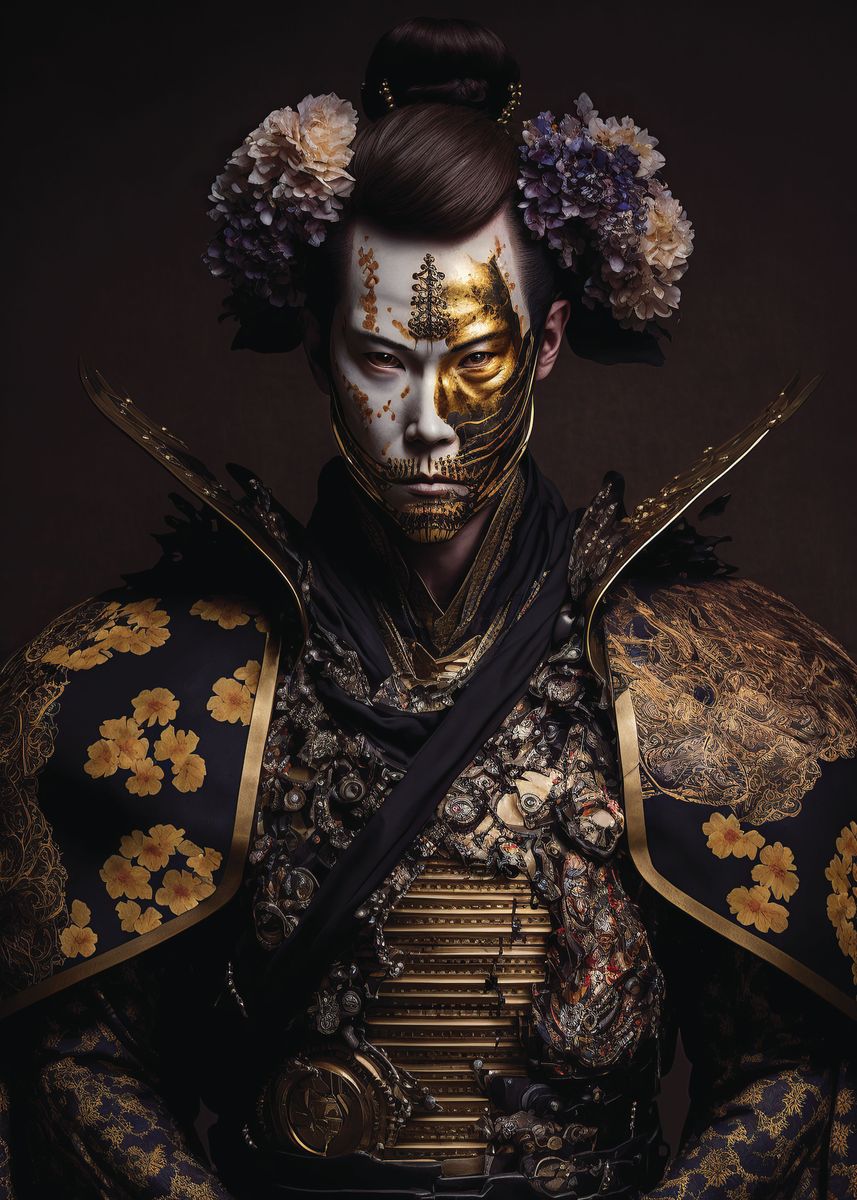 'Japanese Samurai Legend' Poster, picture, metal print, paint by ...