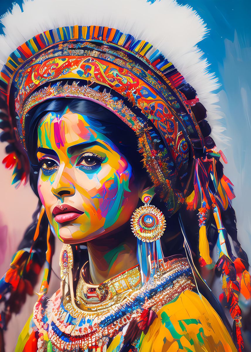 'native american art' Poster, picture, metal print, paint by erma wati ...