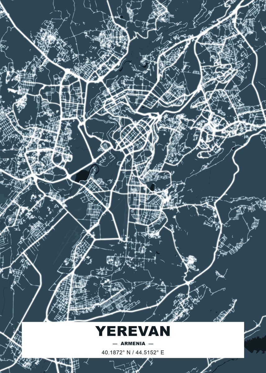 'Yerevan' Poster, picture, metal print, paint by Bo Kev | Displate