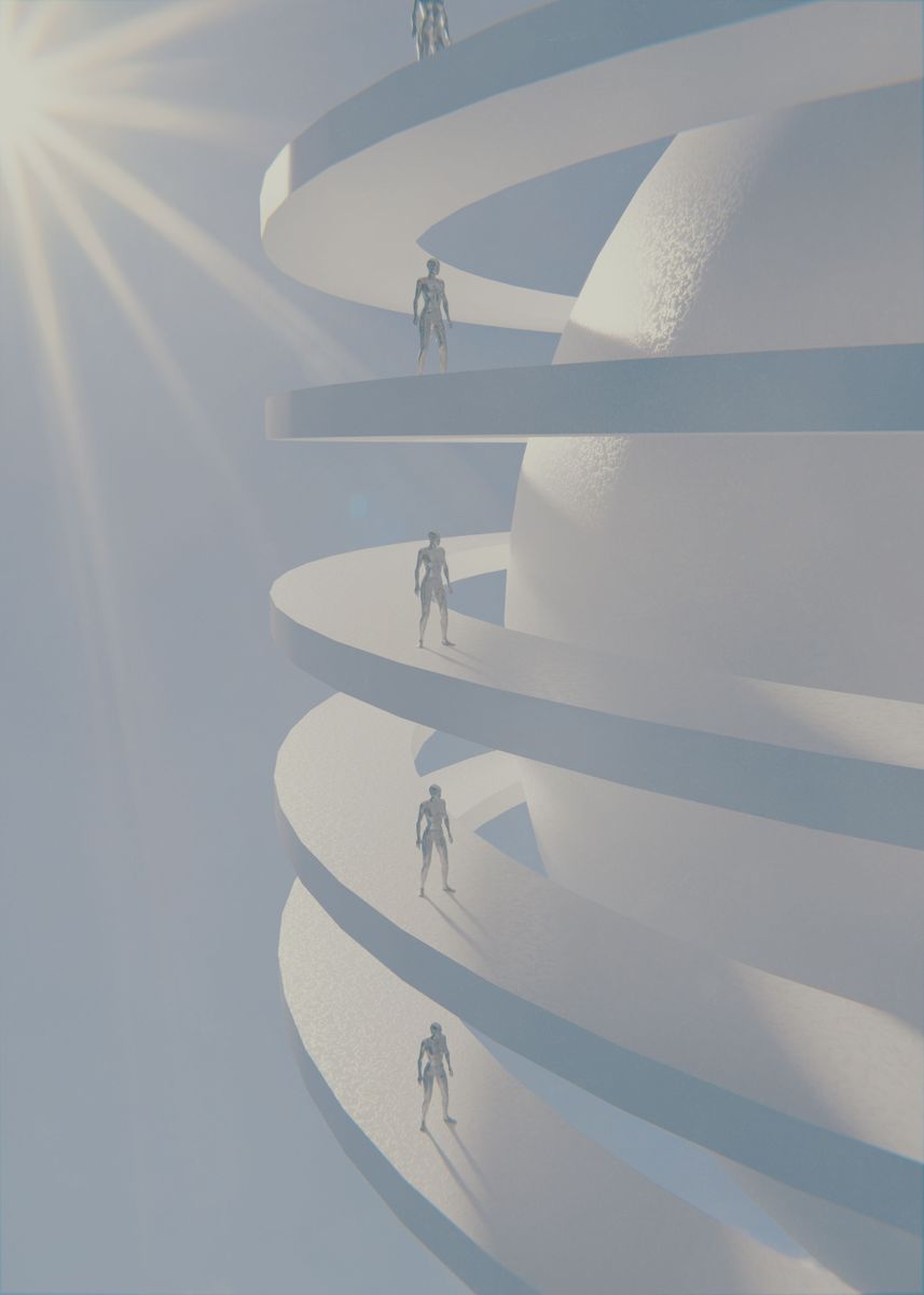 'Stand 3D' Poster, picture, metal print, paint by Irawan Rizky | Displate