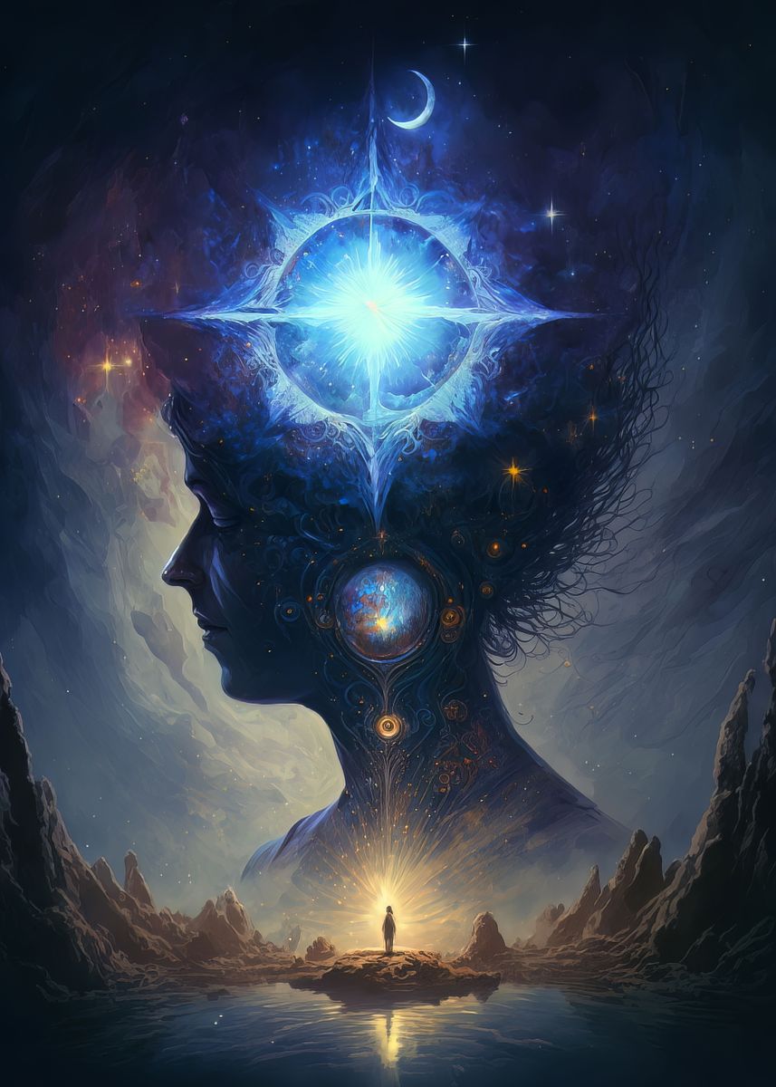 'Esoteric Zen Universe v10' Poster, picture, metal print, paint by ...