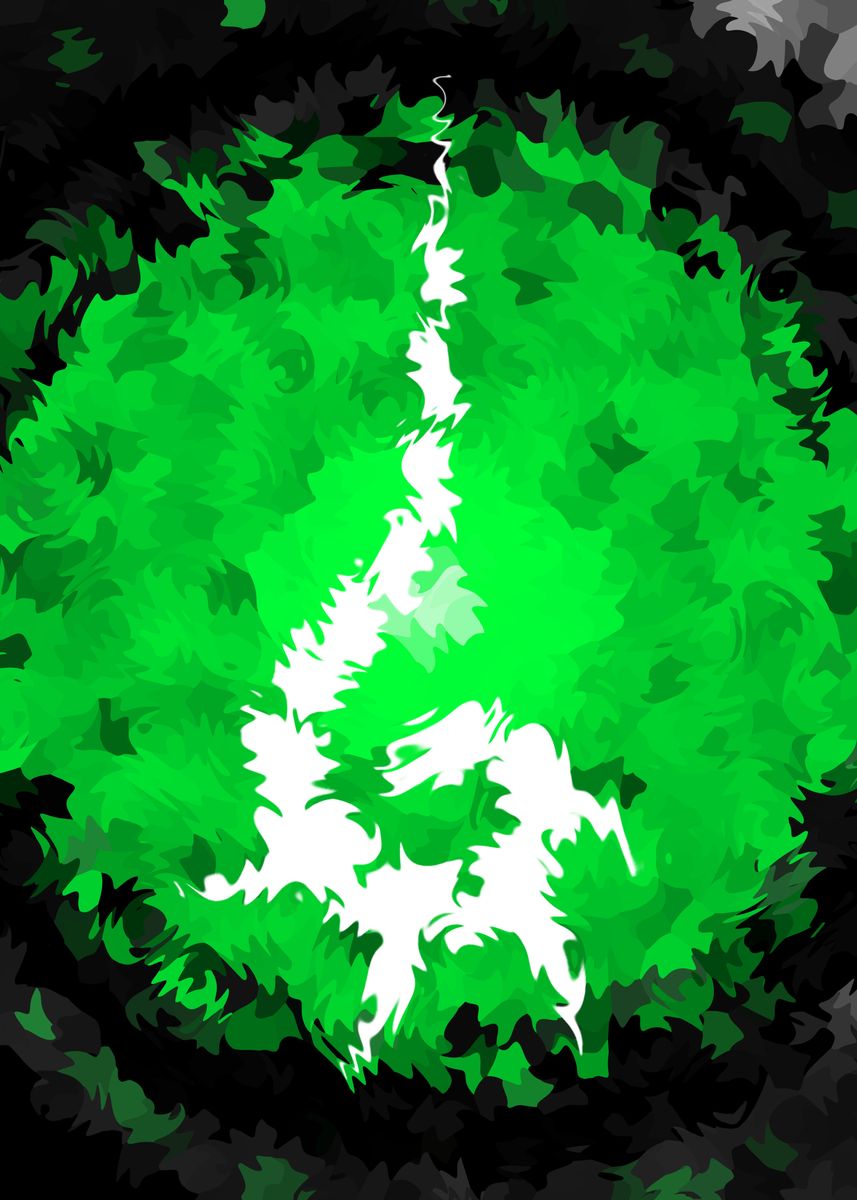 'Rahkshi Logo Green' Poster, picture, metal print, paint by Sardagan ...