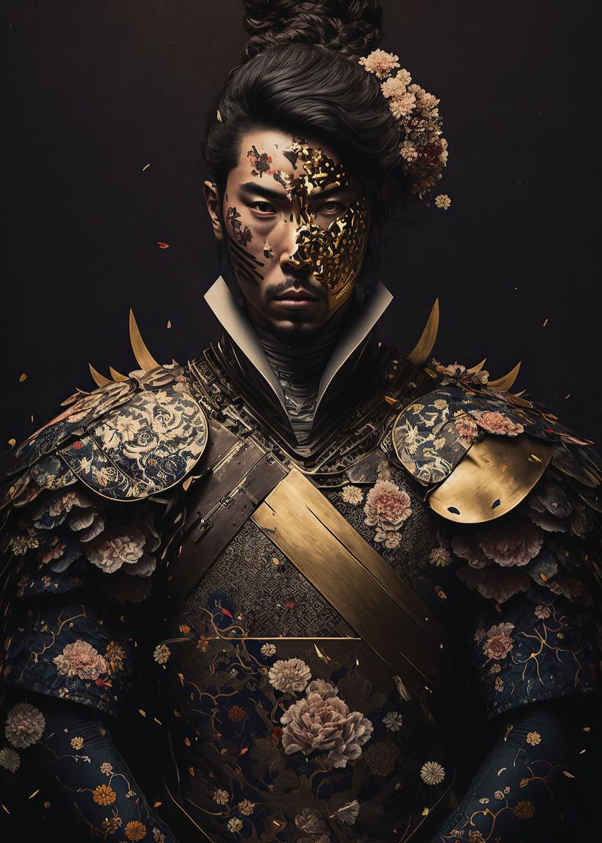 'Japanese Samurai Legend' Poster, picture, metal print, paint by ...