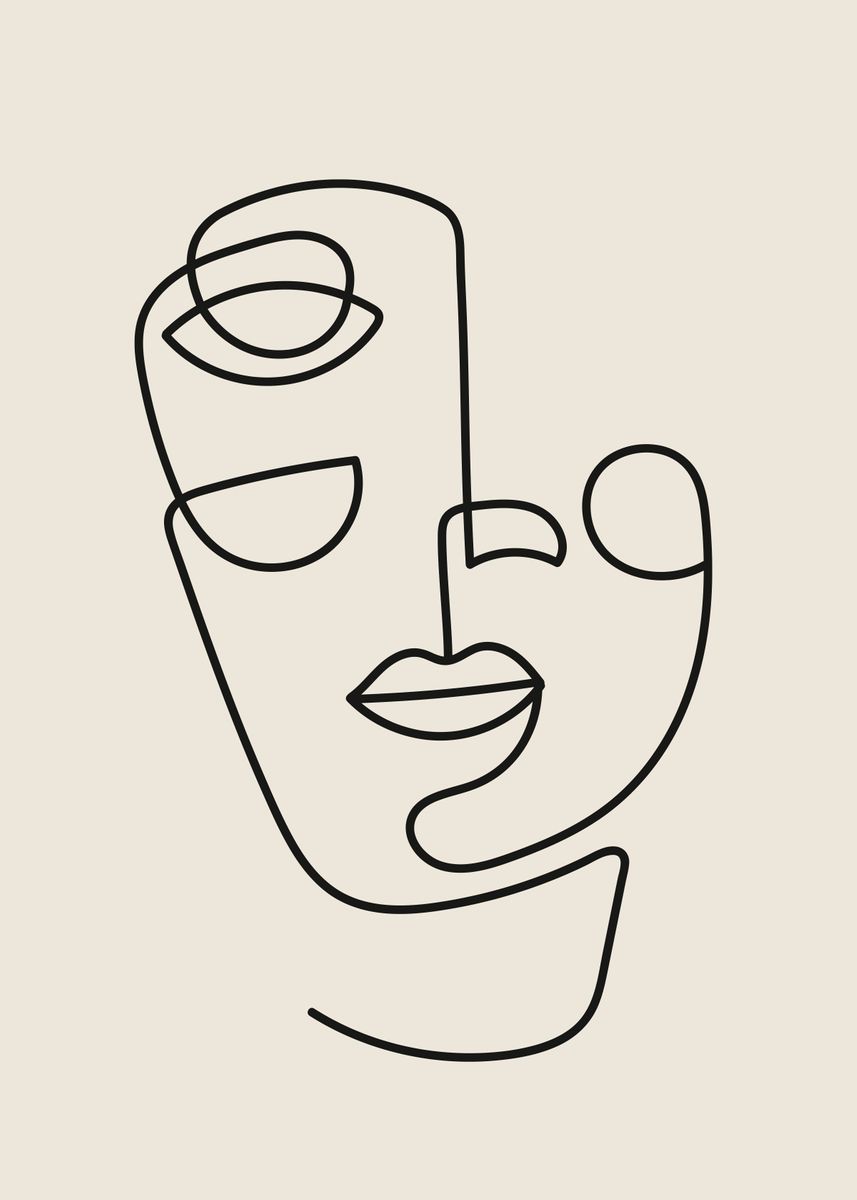 'Minimal Inspirational girl' Poster, picture, metal print, paint by ...