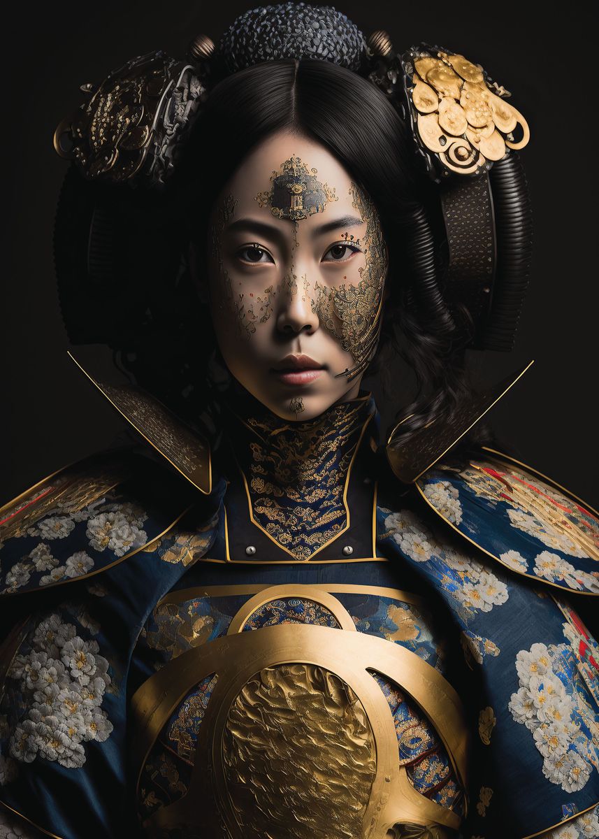 'Japanese Samurai Legend' Poster, picture, metal print, paint by ...