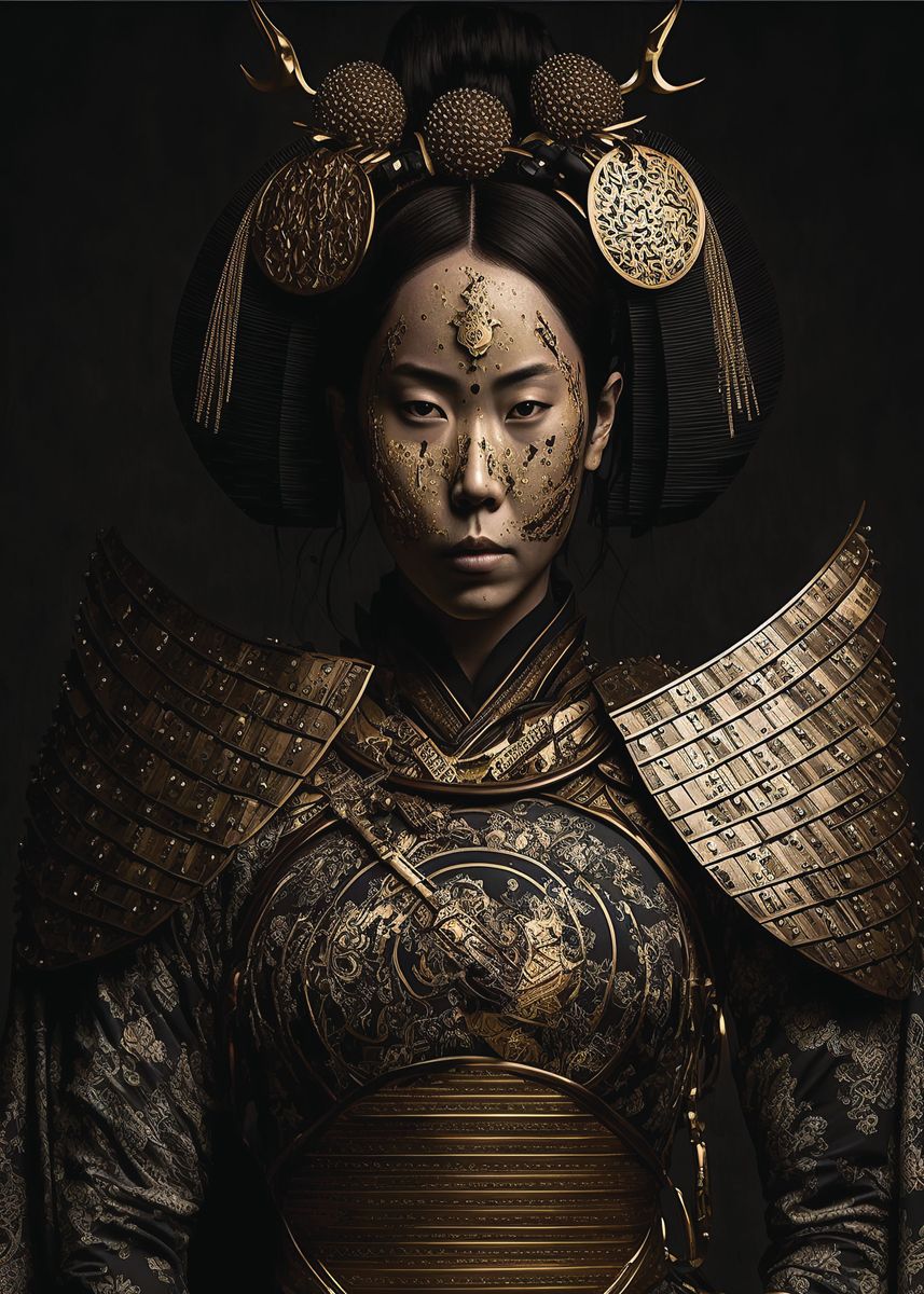 'Japanese Samurai Legend' Poster, picture, metal print, paint by ...