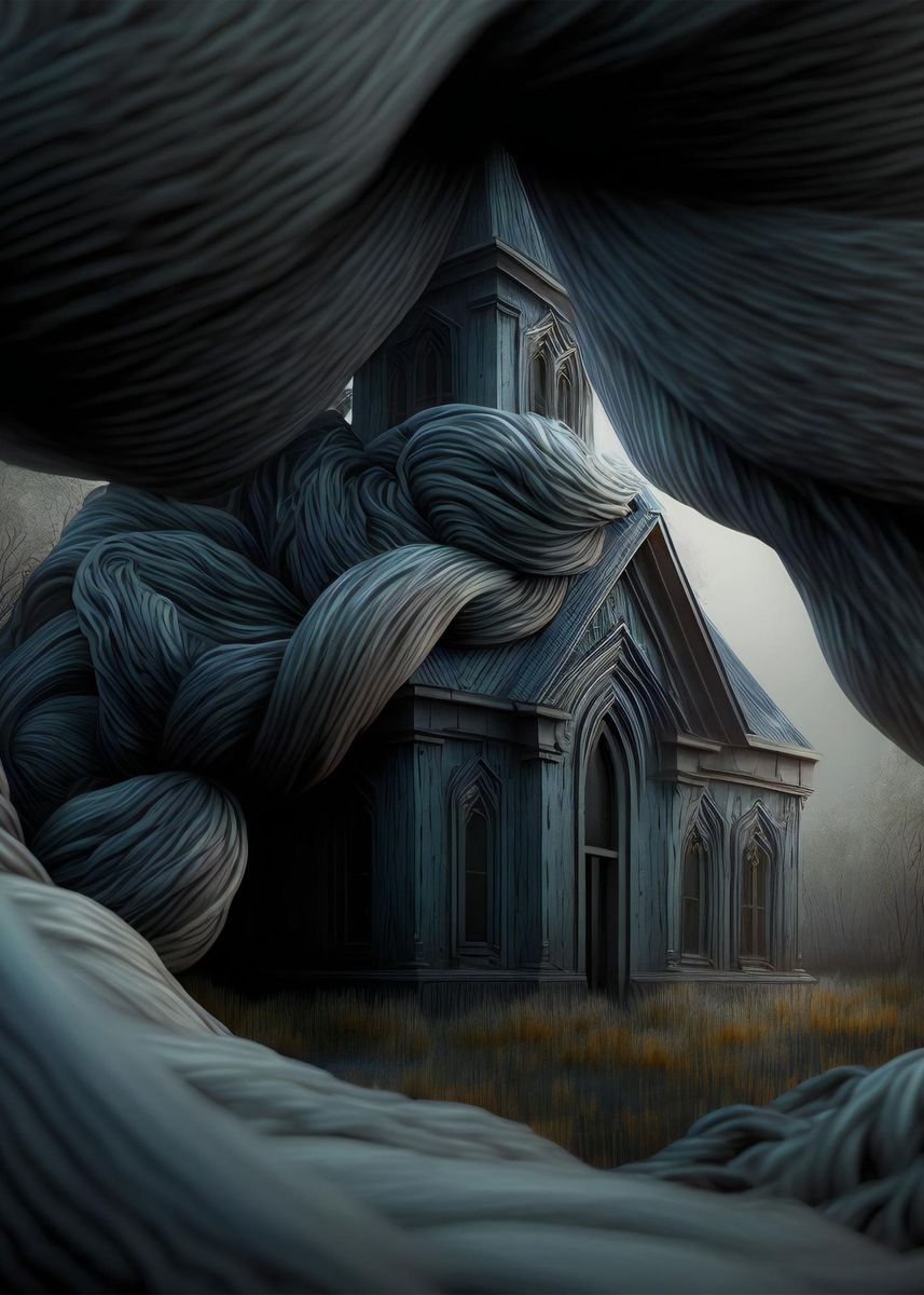 'The fiber church' Poster, picture, metal print, paint by AellyanArt ...