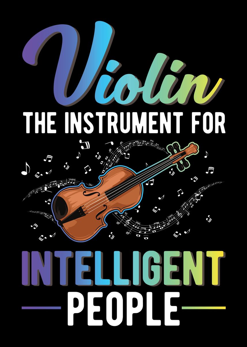 'Violin Gift Fiddler Violin' Poster, picture, metal print, paint by ...
