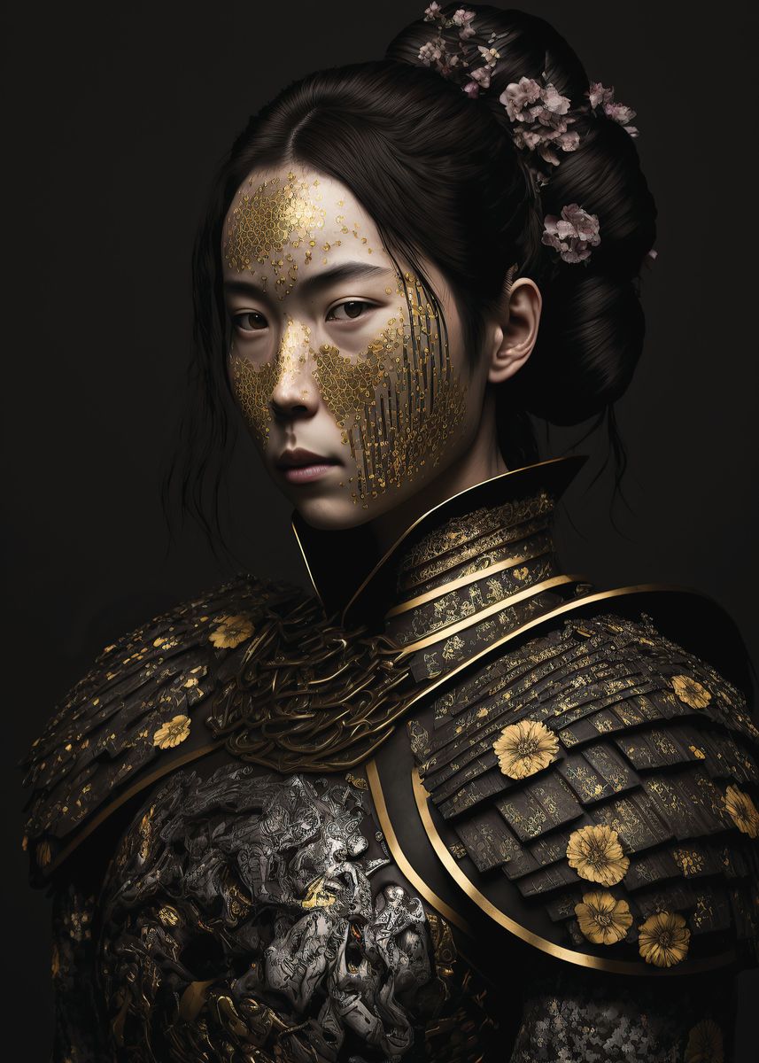 'Japanese Samurai Legend' Poster, picture, metal print, paint by ...