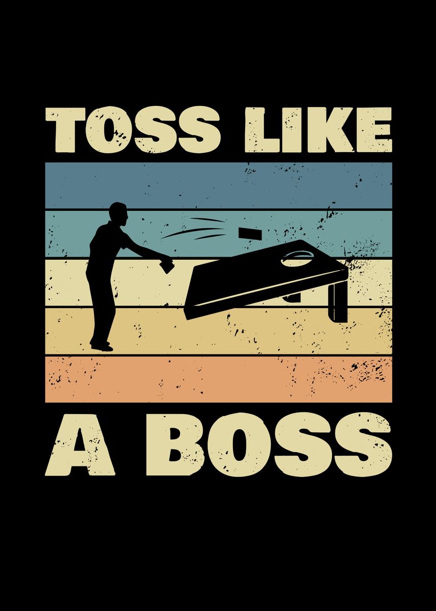 'Toss Like A Boss for' Poster by ML Arts | Displate