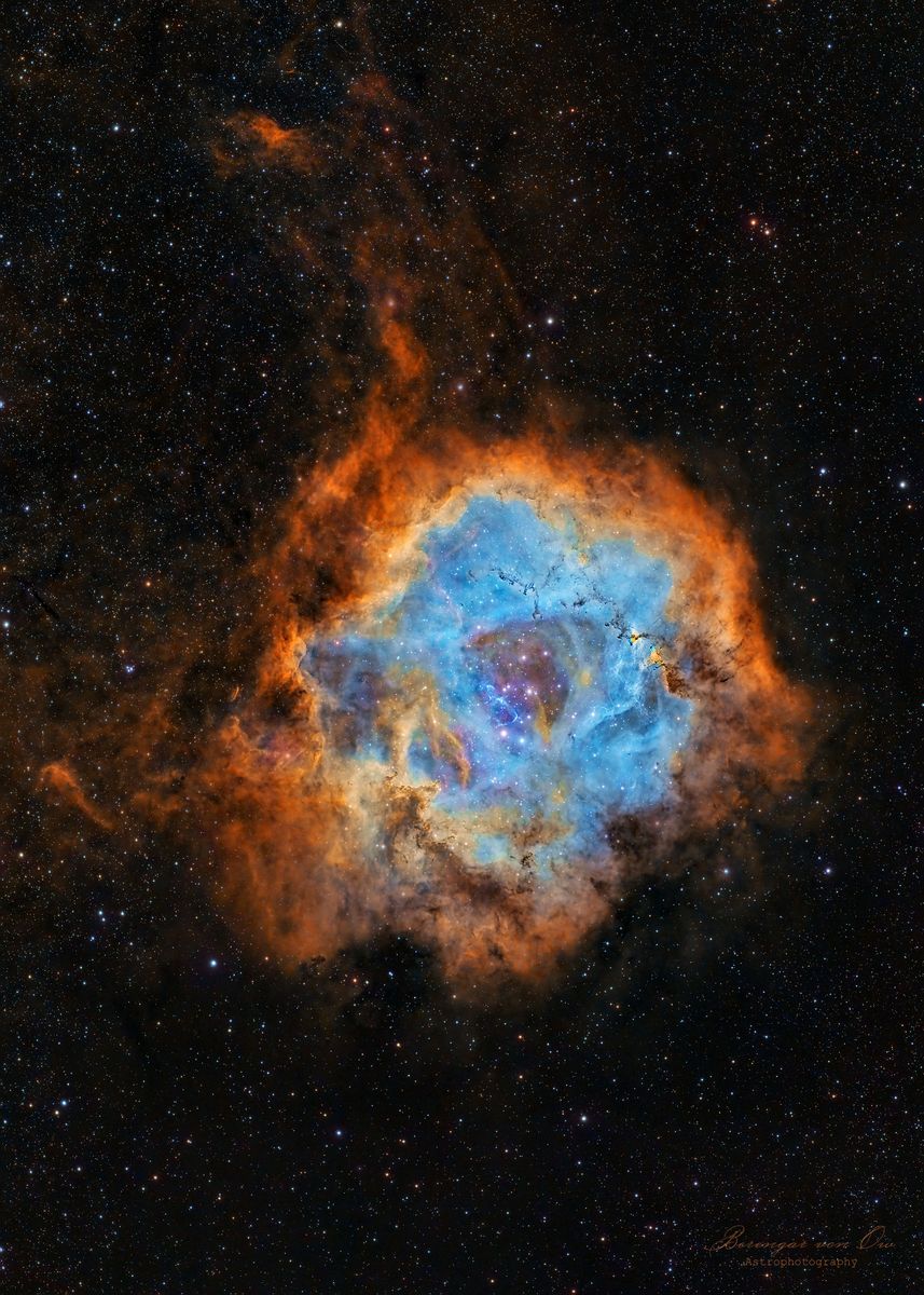 'Skull Nebula in SHO' Poster, picture, metal print, paint by Berengar ...
