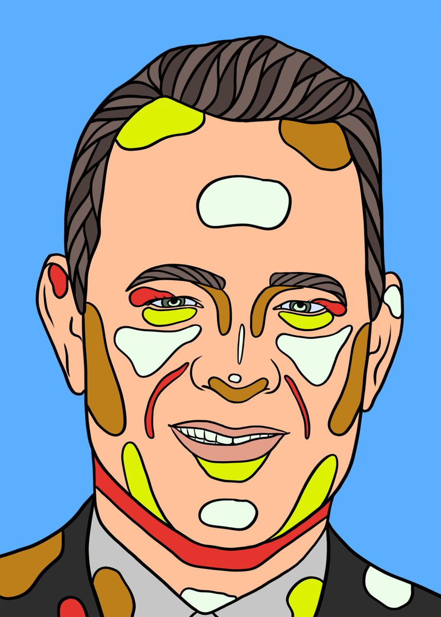 'Tom Hanks' Poster, picture, metal print, paint by sekarayu | Displate