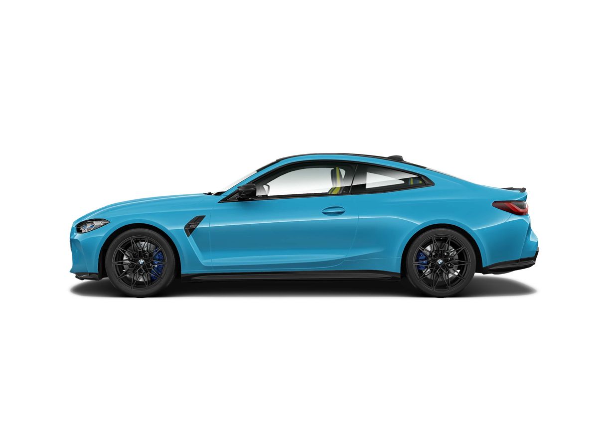 'BMW M4 G82 Riviera Blue' Poster by Arizona 55 | Displate