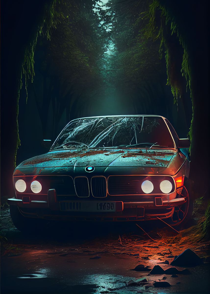 'Mysterious BMW v1' Poster, picture, metal print, paint by Displate ...