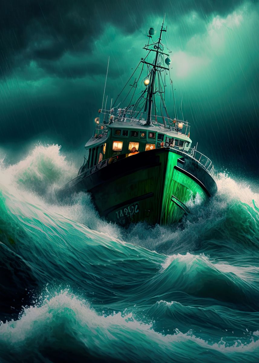 'Storm' Poster, picture, metal print, paint by Anamitra | Displate