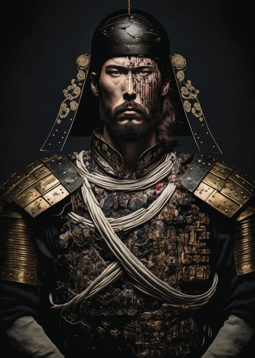 'Japanese Samurai Legend' Poster, picture, metal print, paint by ...