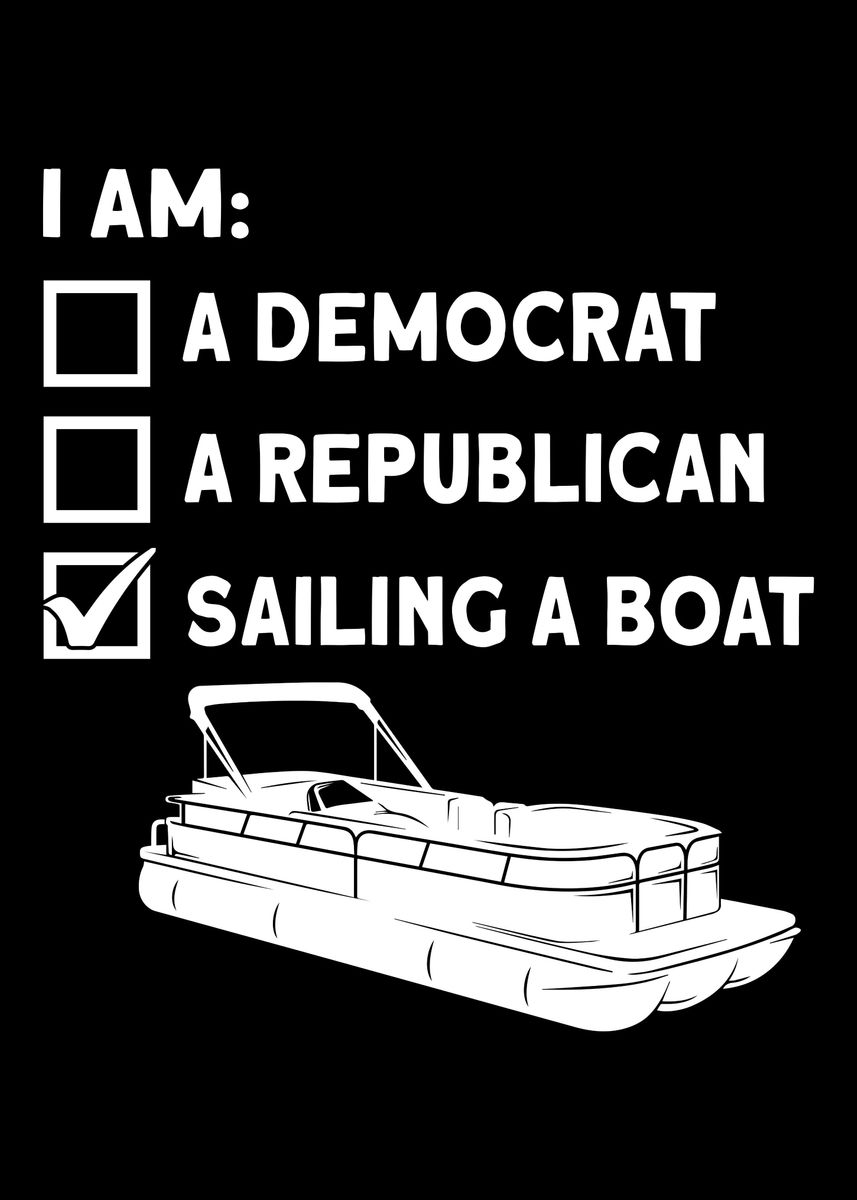 'Pontoon Boat' Poster, picture, metal print, paint by BobbyBubble ...