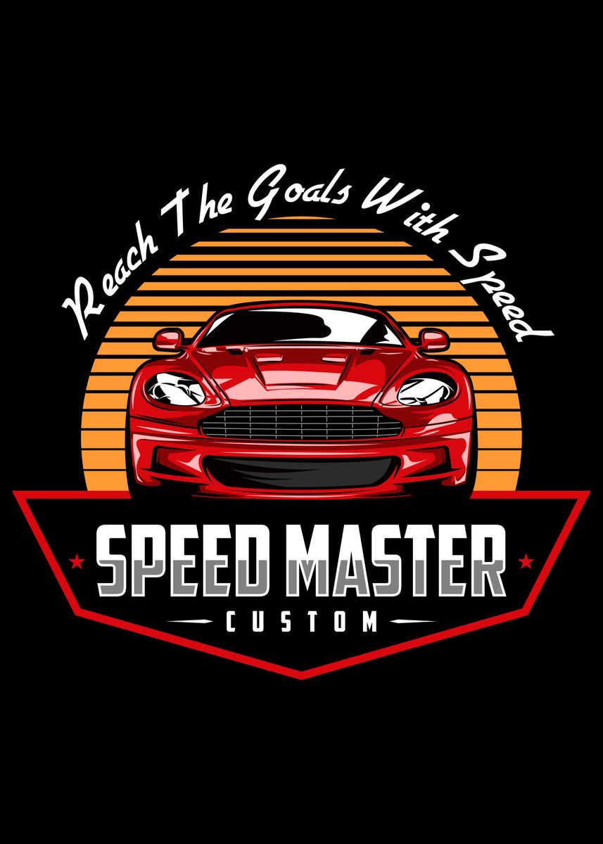 'Speed Master' Poster, picture, metal print, paint by Jaya Studio ...