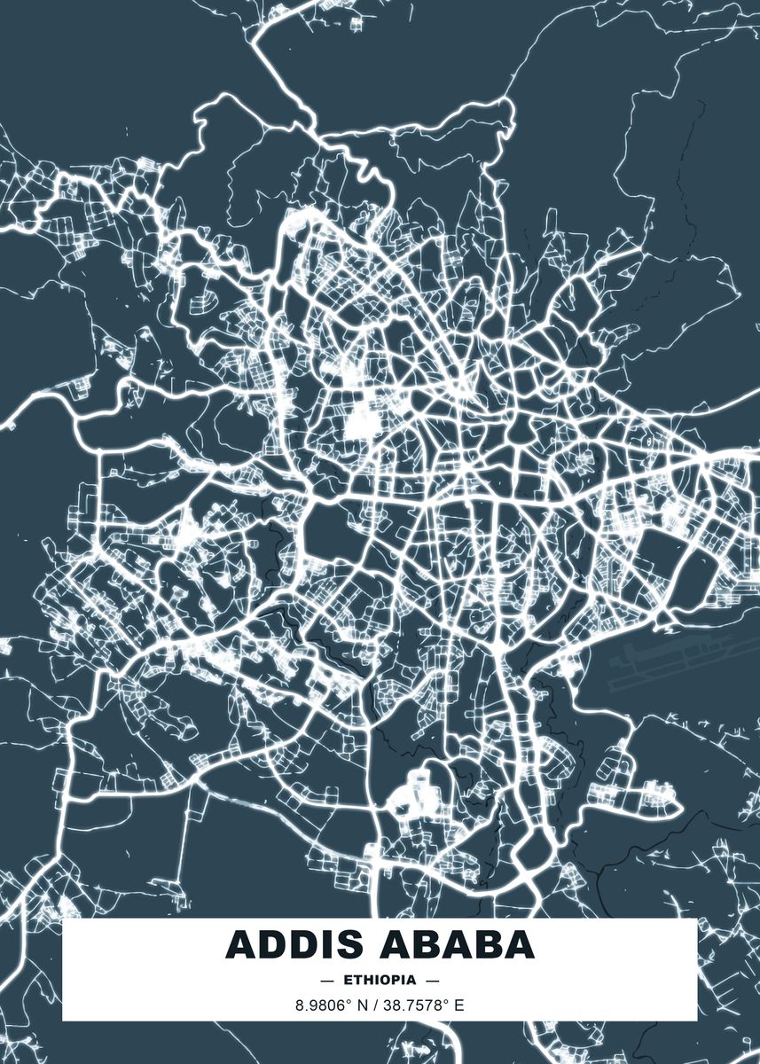 'Addis Ababa' Poster by Bo Kev | Displate