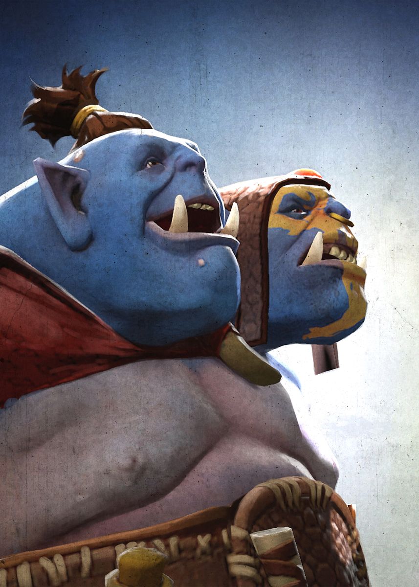 'Ogre Magi' Poster, picture, metal print, paint by Dota2 | Displate