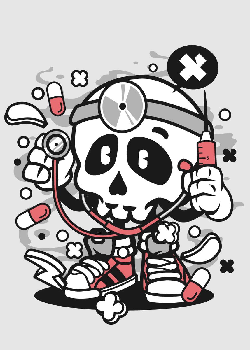 'Cartoon Illustration 209' Poster, picture, metal print, paint by Aloke ...