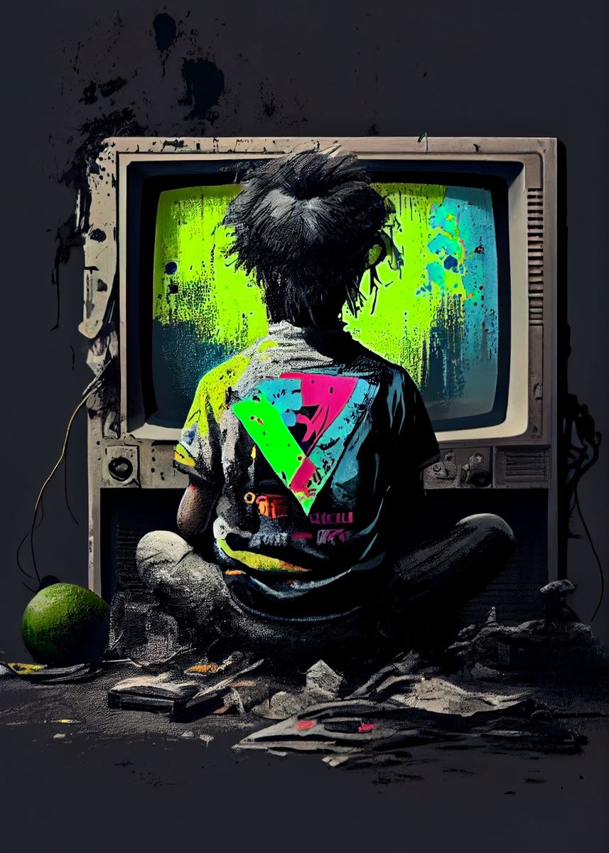 'Eighties Video Gaming' Poster, picture, metal print, paint by Steel ...