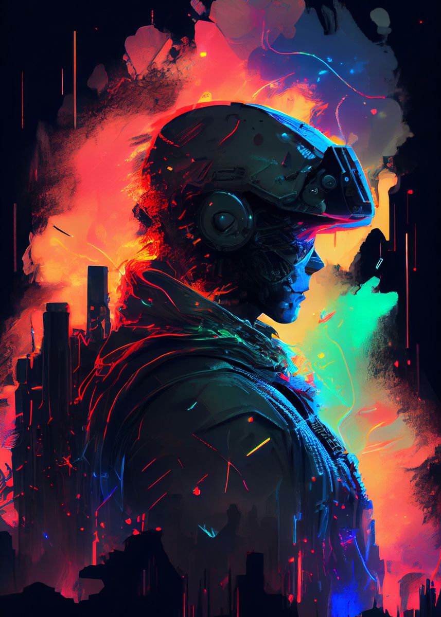 'Soldier of Colors ' Poster, picture, metal print, paint by Gyo Renders ...