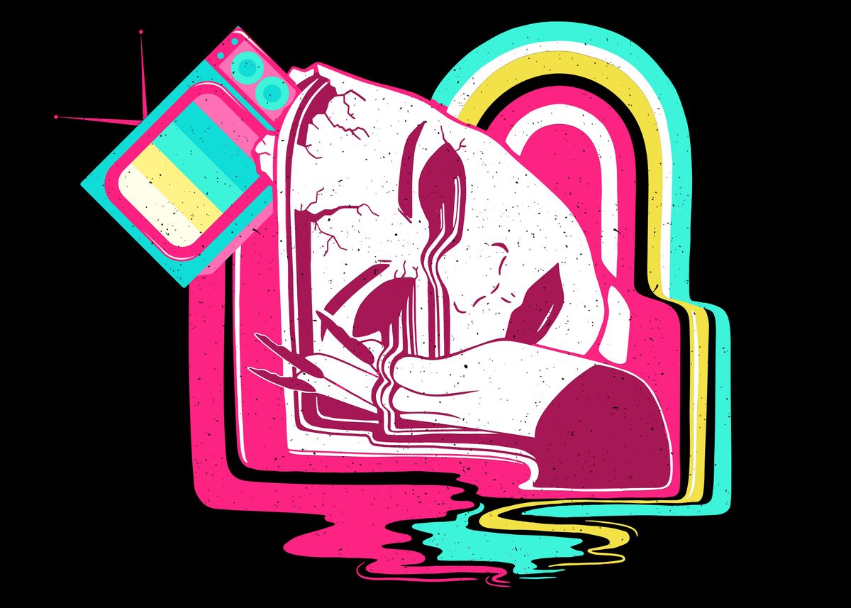 'Mainstream TV Retro Art ' Poster by Chris Feil | Displate