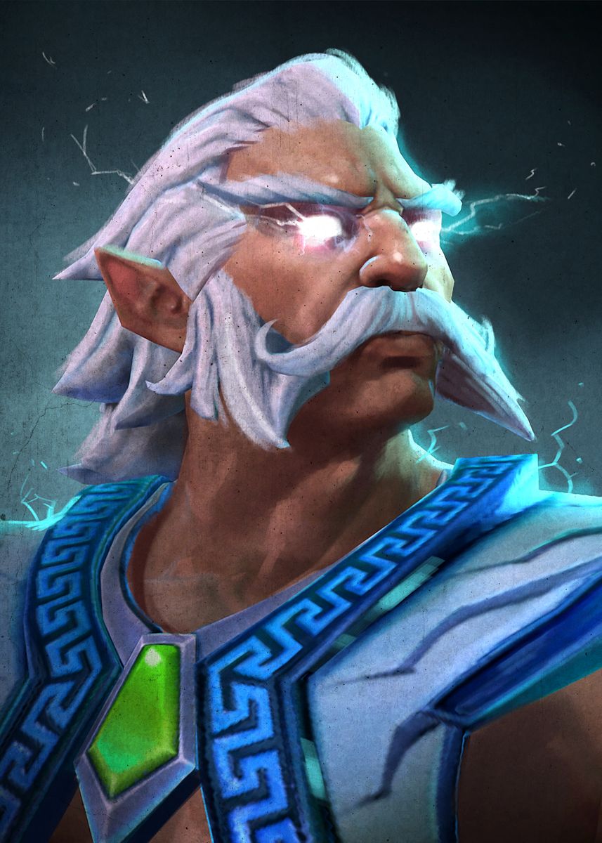 'Zeus' Poster, picture, metal print, paint by Dota2 | Displate