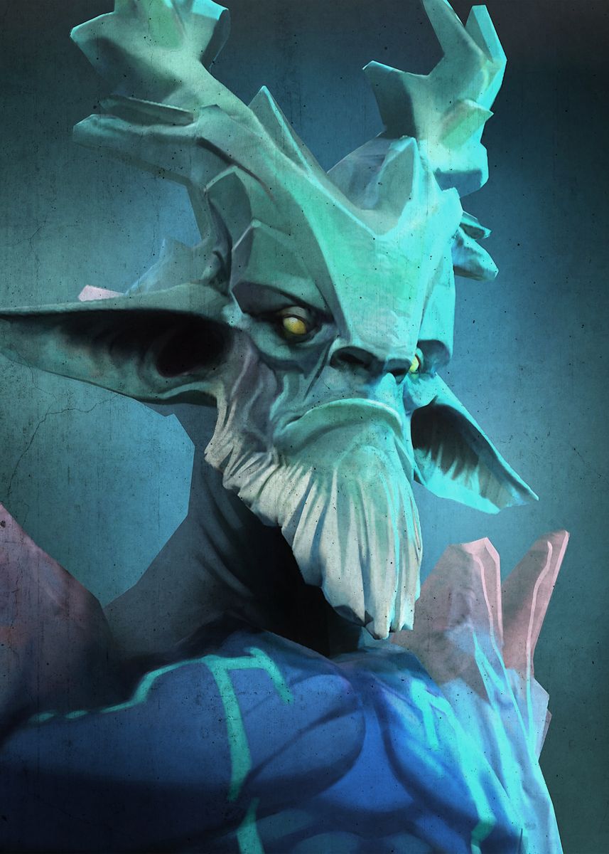 'Leshrac' Poster, picture, metal print, paint by Dota2 | Displate