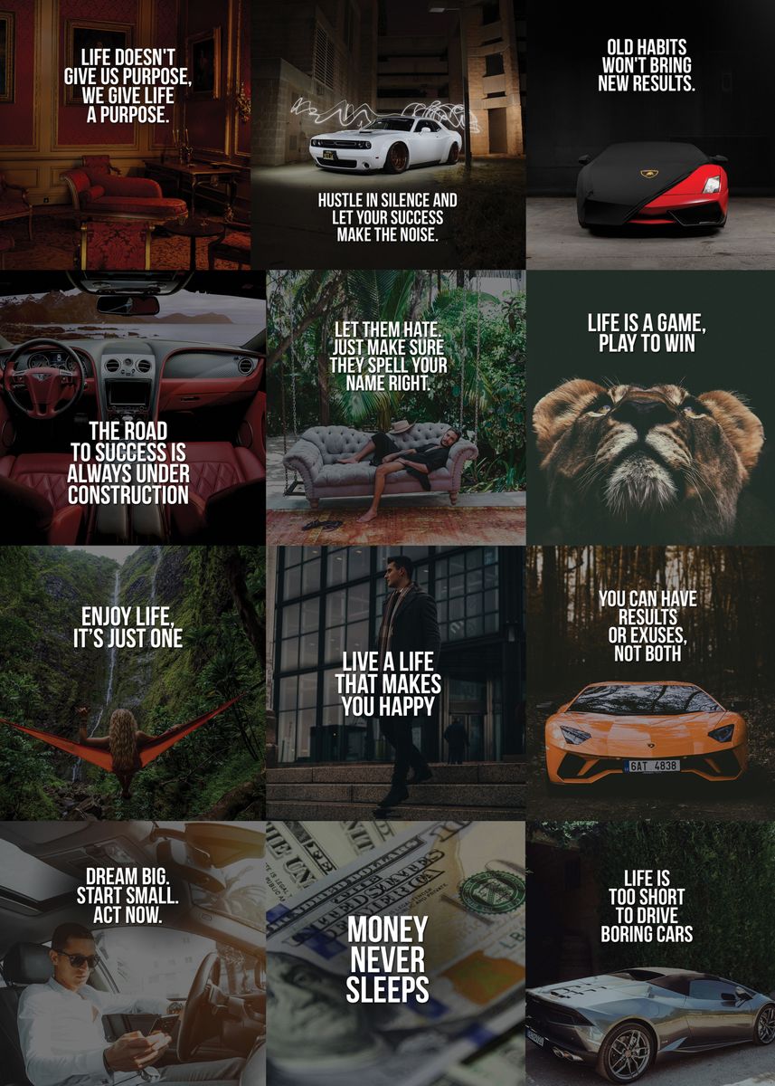 'Success Motivation' Poster, picture, metal print, paint by GOHAN ...