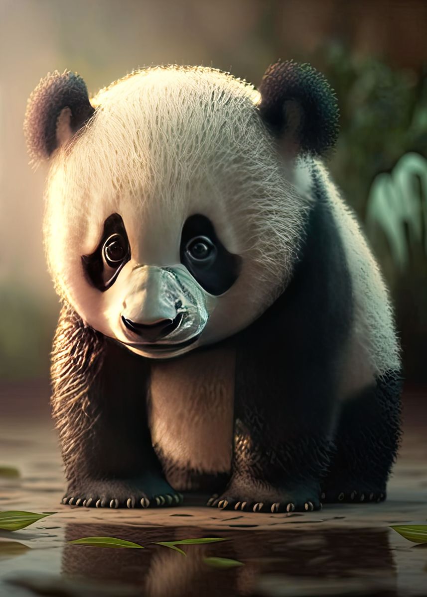 'The Exploring Panda' Poster by Laurynas | Displate