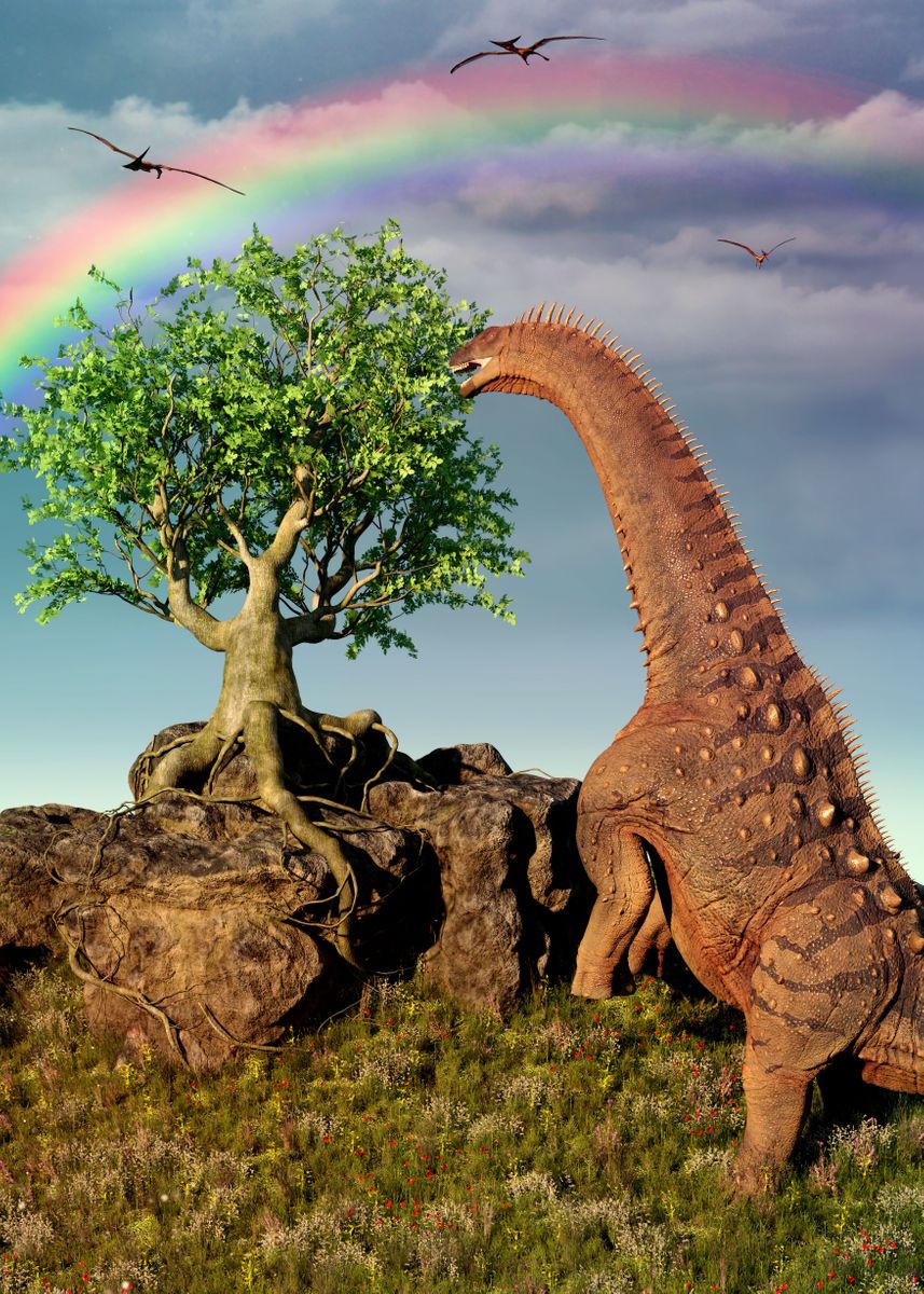 'Alamosaurus dinosaur' Poster by Gigi Bgm | Displate