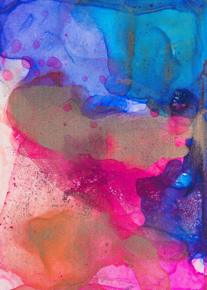 'Colorful abstract' Poster, picture, metal print, paint by Davene du ...