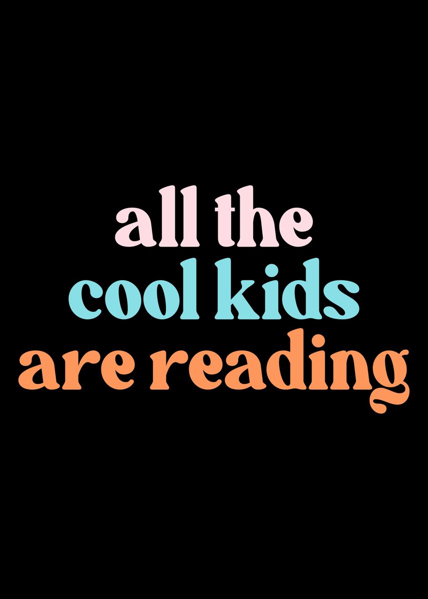 'Reading Books' Poster, picture, metal print, paint by Cool Till Death ...