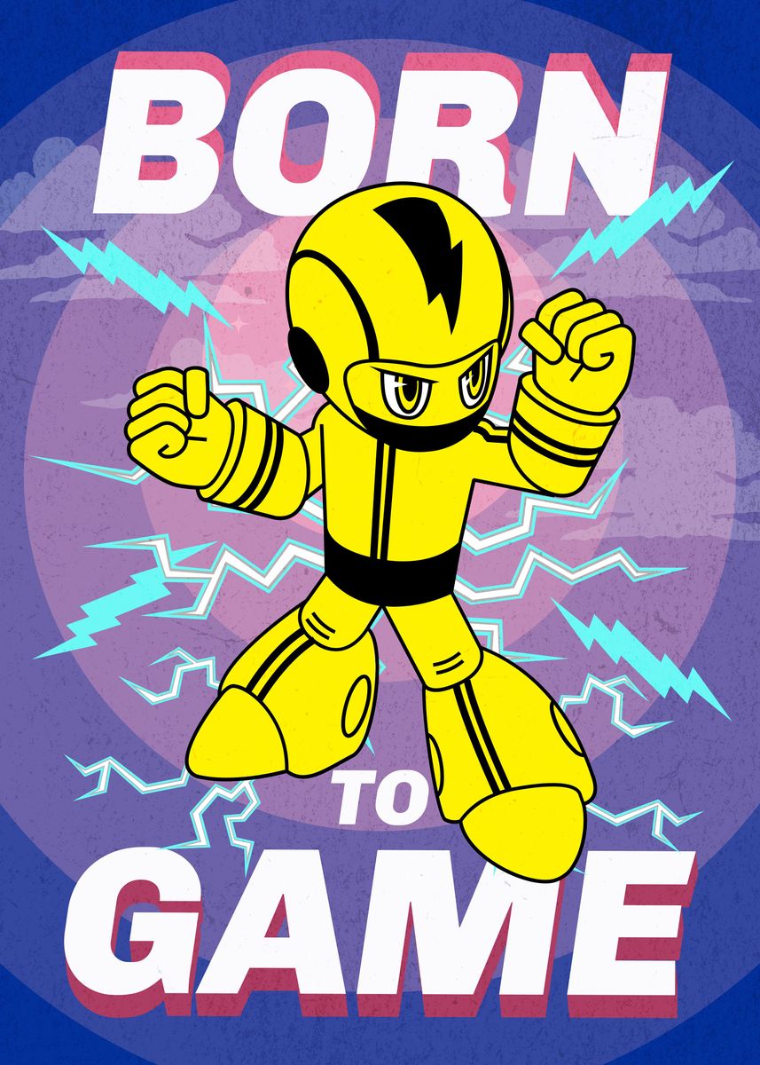 'Born to Game Gaming Zone' Poster, picture, metal print, paint by ...