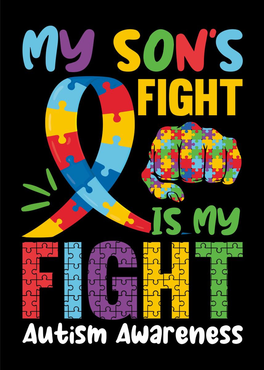 'Autism' Poster, picture, metal print, paint by Rois Lois | Displate