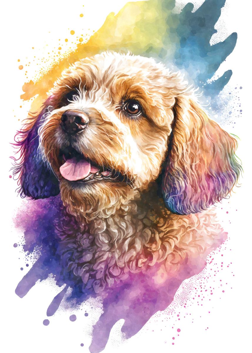 'Cavoodle Watercolor Art' Poster, picture, metal print, paint by Masaki ...