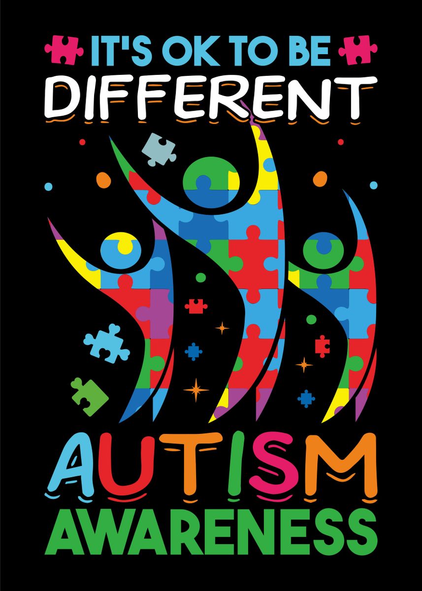 'Autism' Poster, picture, metal print, paint by Rois Lois | Displate