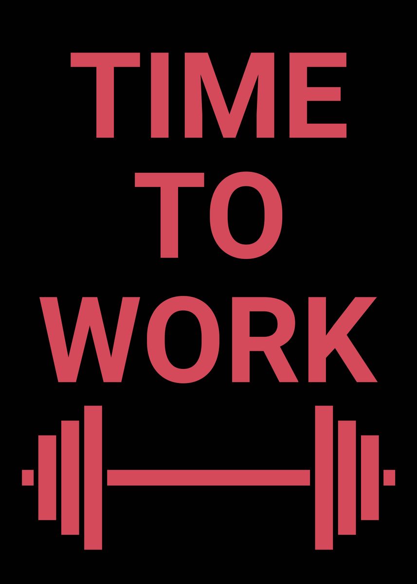 'TIME TO WORK 2' Poster, picture, metal print, paint by Atomic Chinook ...