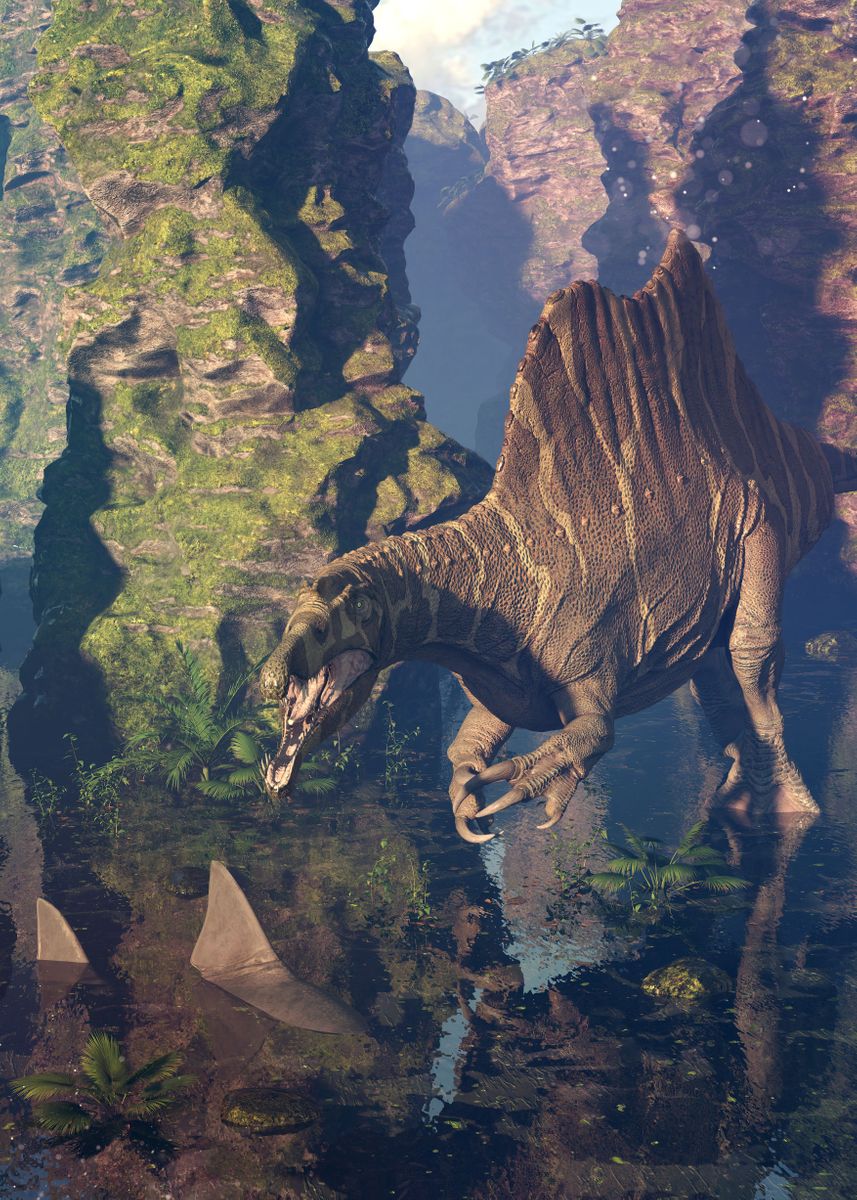 'Spinosaurus dinosaur' Poster, picture, metal print, paint by Gigi Bgm ...