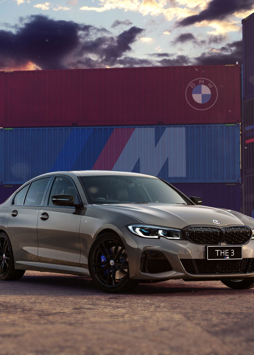 'BMW M340i 50th Edition' Poster, picture, metal print, paint by RevArt ...