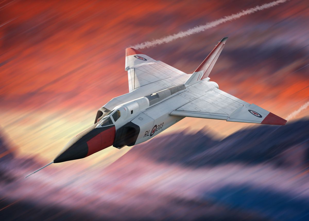 'Avro CF105 Arrow' Poster by Wes Jones | Displate