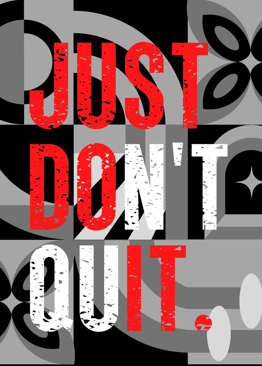 'Just Do It' Poster, picture, metal print, paint by Yess | Displate